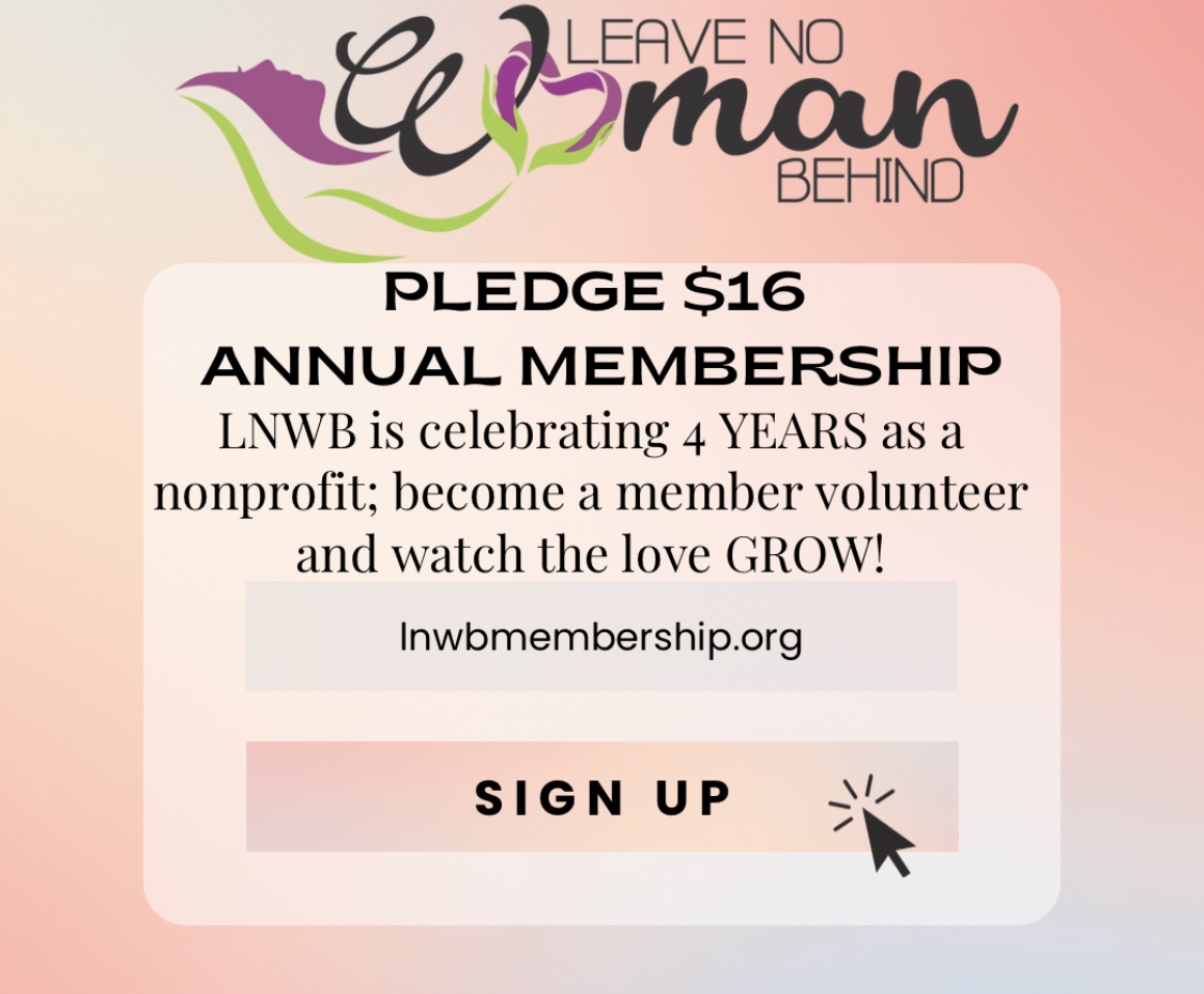 2024-2025 Annual Pledge – Leave No Woman Behind 501(c)3